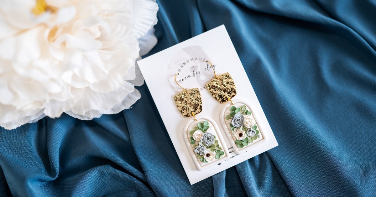 Hand-sculpted Designs by November Clay | Delaware Seaside Bride